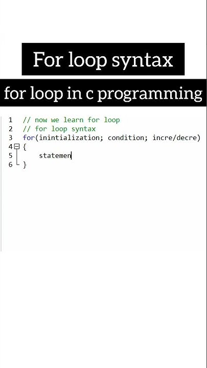 For Loop Syntax C Programming Shorts Clanguage Youtube 