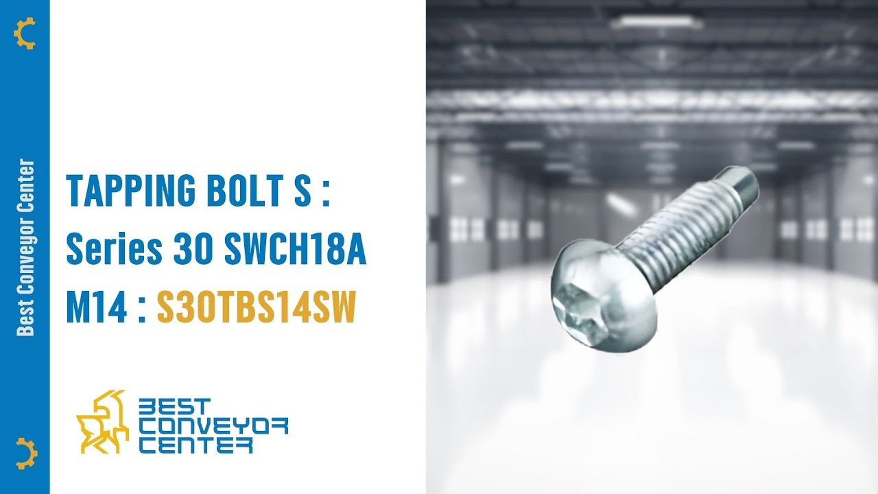 TAPPING BOLT S : Series 30 SWCH18A M14 : S30TBS14SW - YouTube