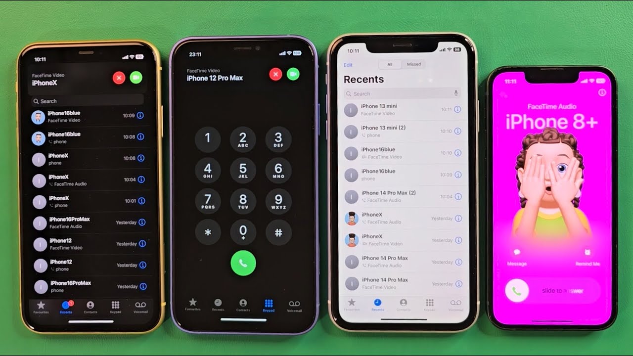 Facetime Incoming call Outgoing call iPhone11 Vs iPhone16 Vs iPhoneXt ...