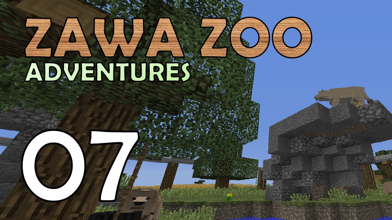 Lions & DISASTER! - ZAWA ZOO ADVENTURES - Episode 7 [Minecraft Modded ...
