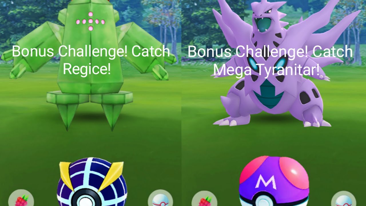 Shiny Regice & Mega Tyranitar raids started in pokemongo... - YouTube