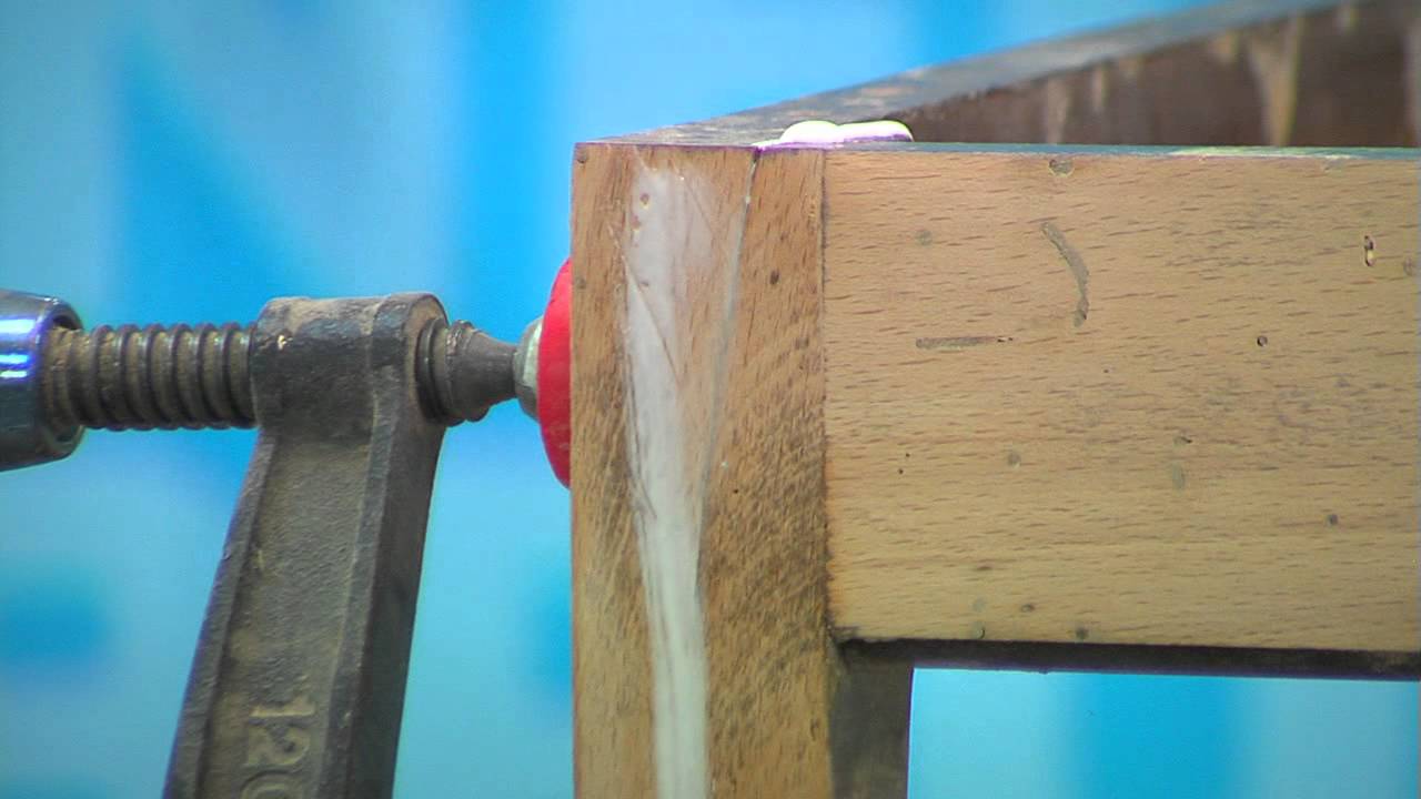 Clavar, encolar, tintar y barnizar - YouTube