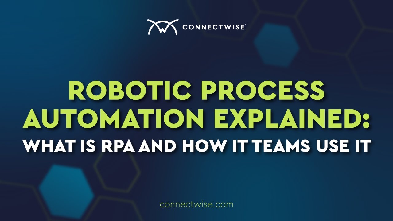 Robotic Process Automation Explained: What is RPA - YouTube