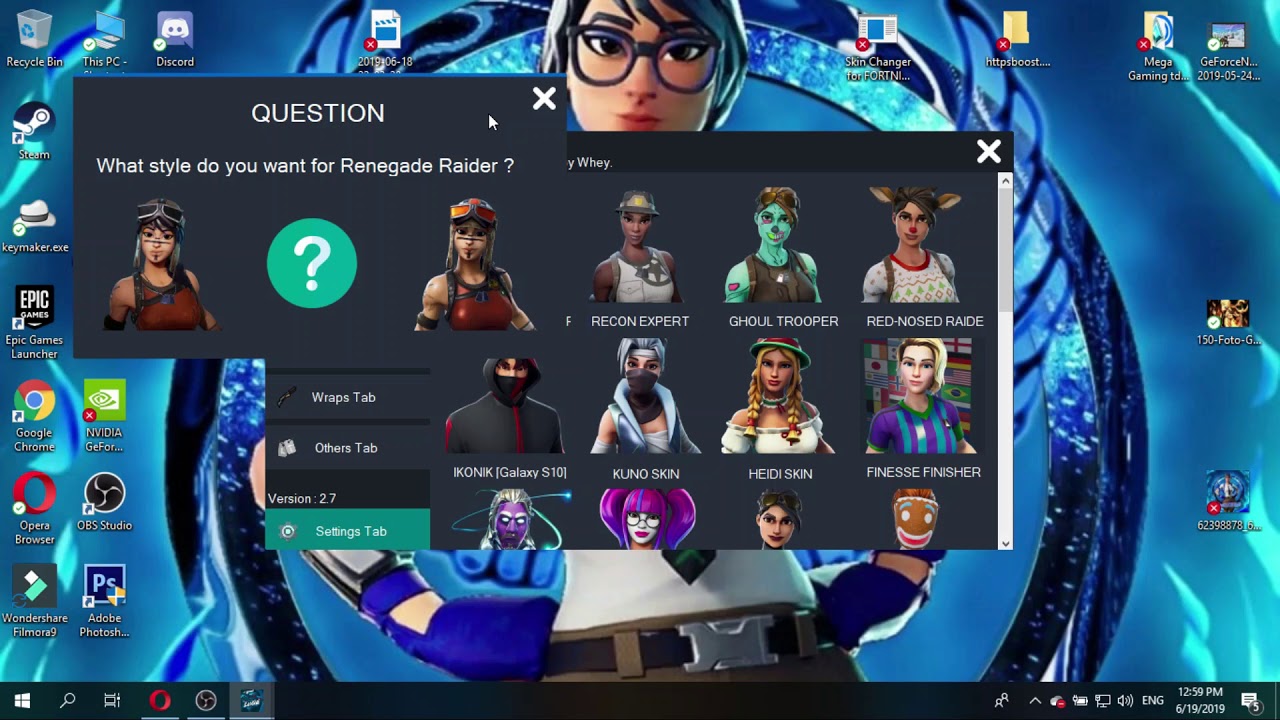 Fortnite how to get skin changer (როგორ ვიშოვოთ უფასოდ სკინები) - YouTube