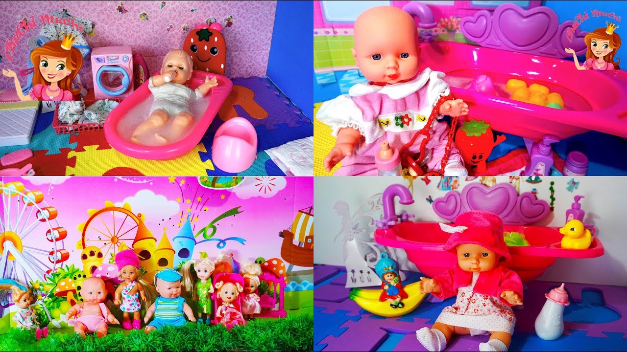 Baby Doll Bathtub and Luna Park Video Compilation for Kids - YouTube