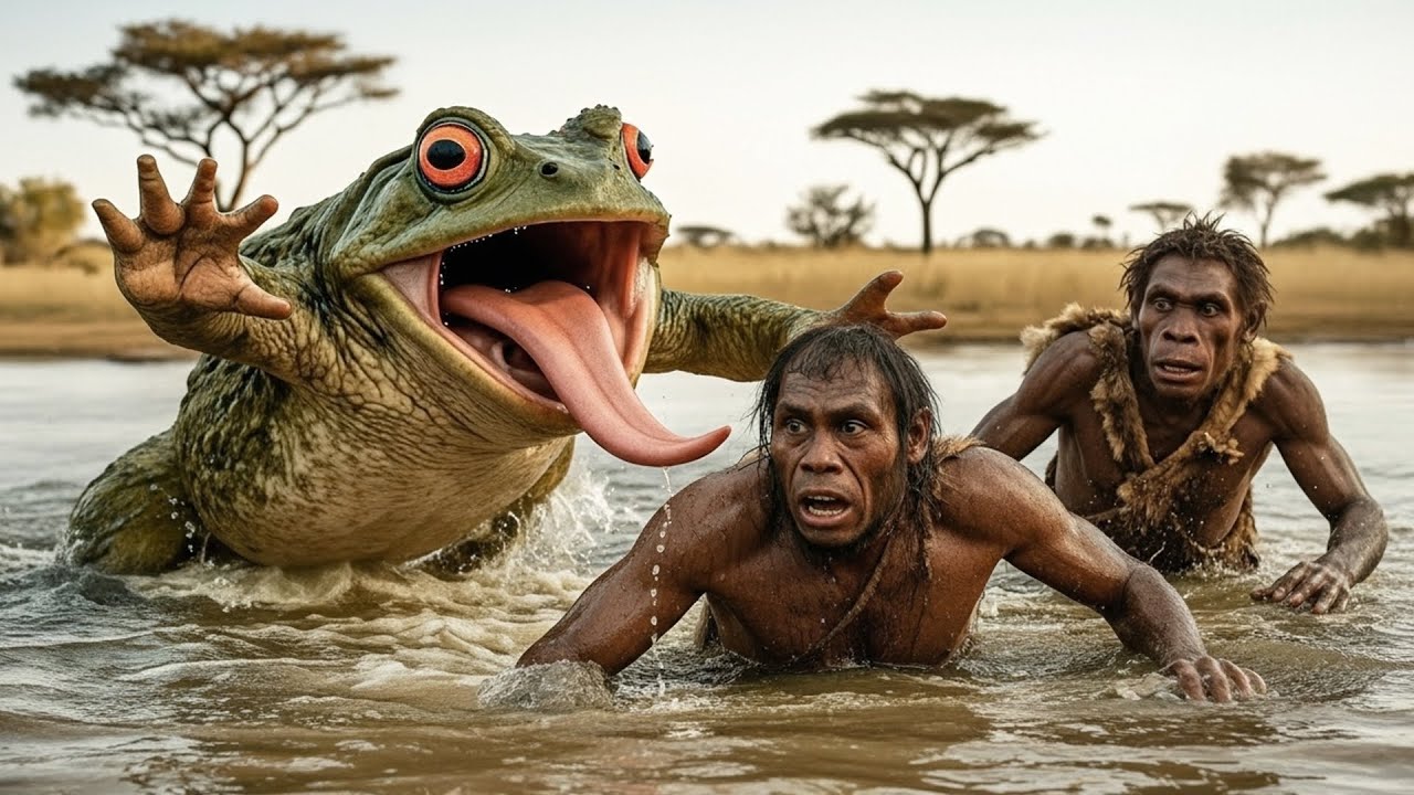 Millions of Years Ago: EARLY HUMANS vs MASSIVE ANCIENT FROG – Who Was ...