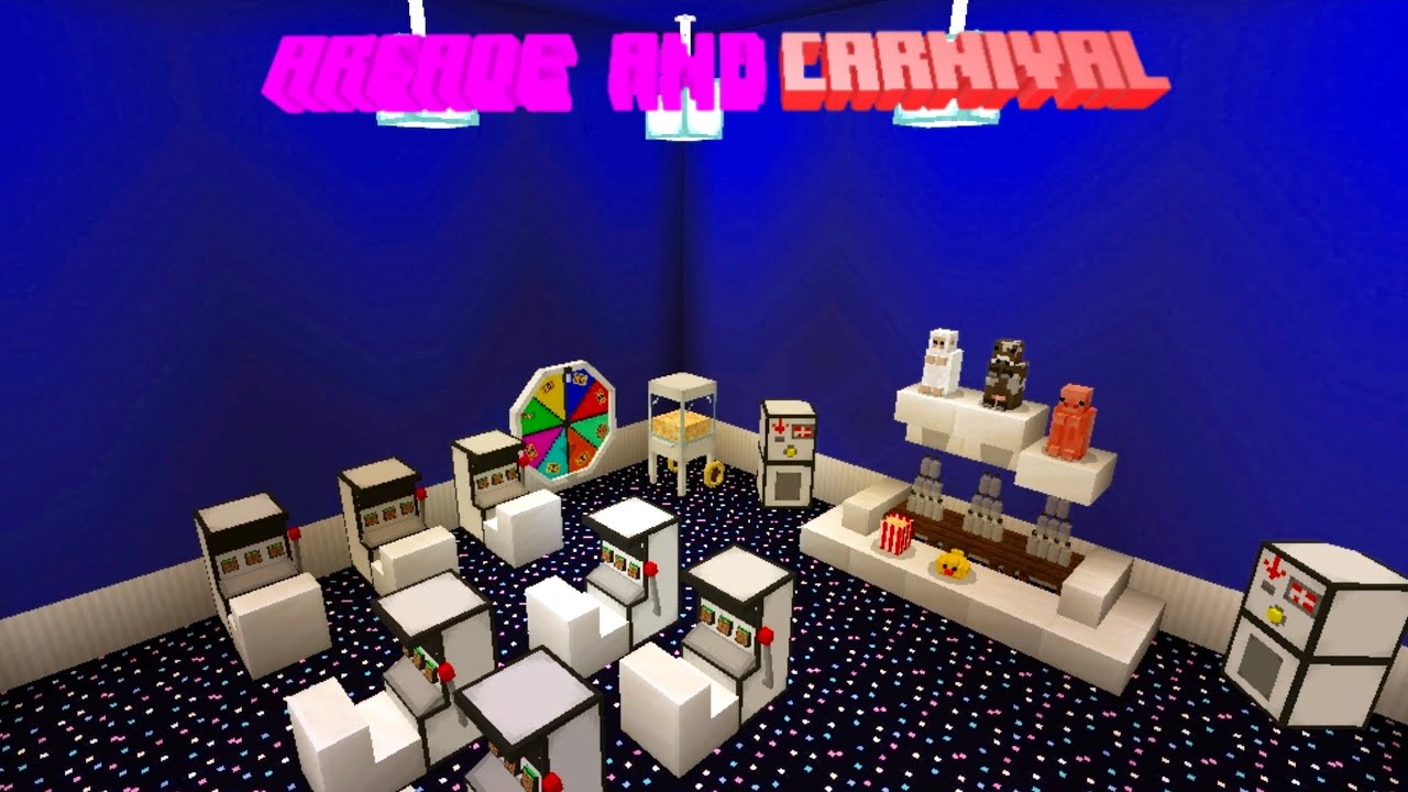 Novo addon de jogos de arcade para o minecraft bedrock!!! - YouTube