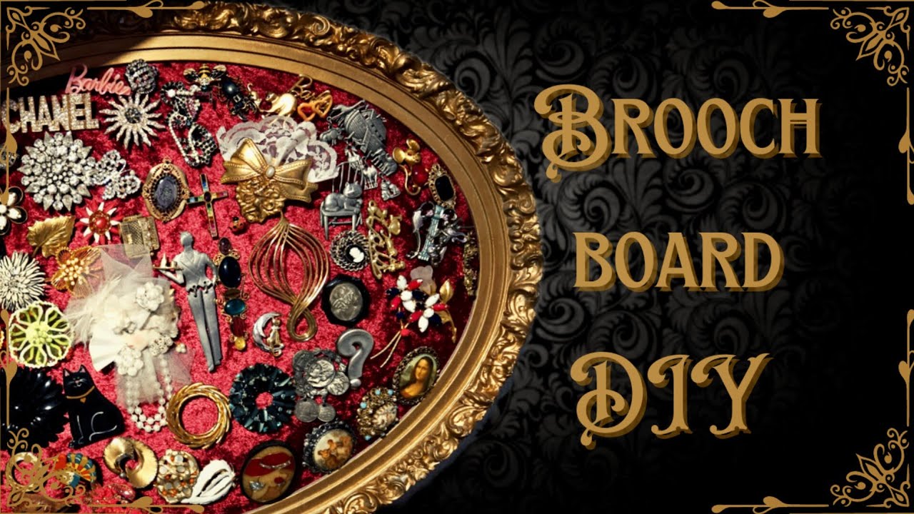 DIY Vintage Brooch Board | How To Make a Brooch Board | - YouTube