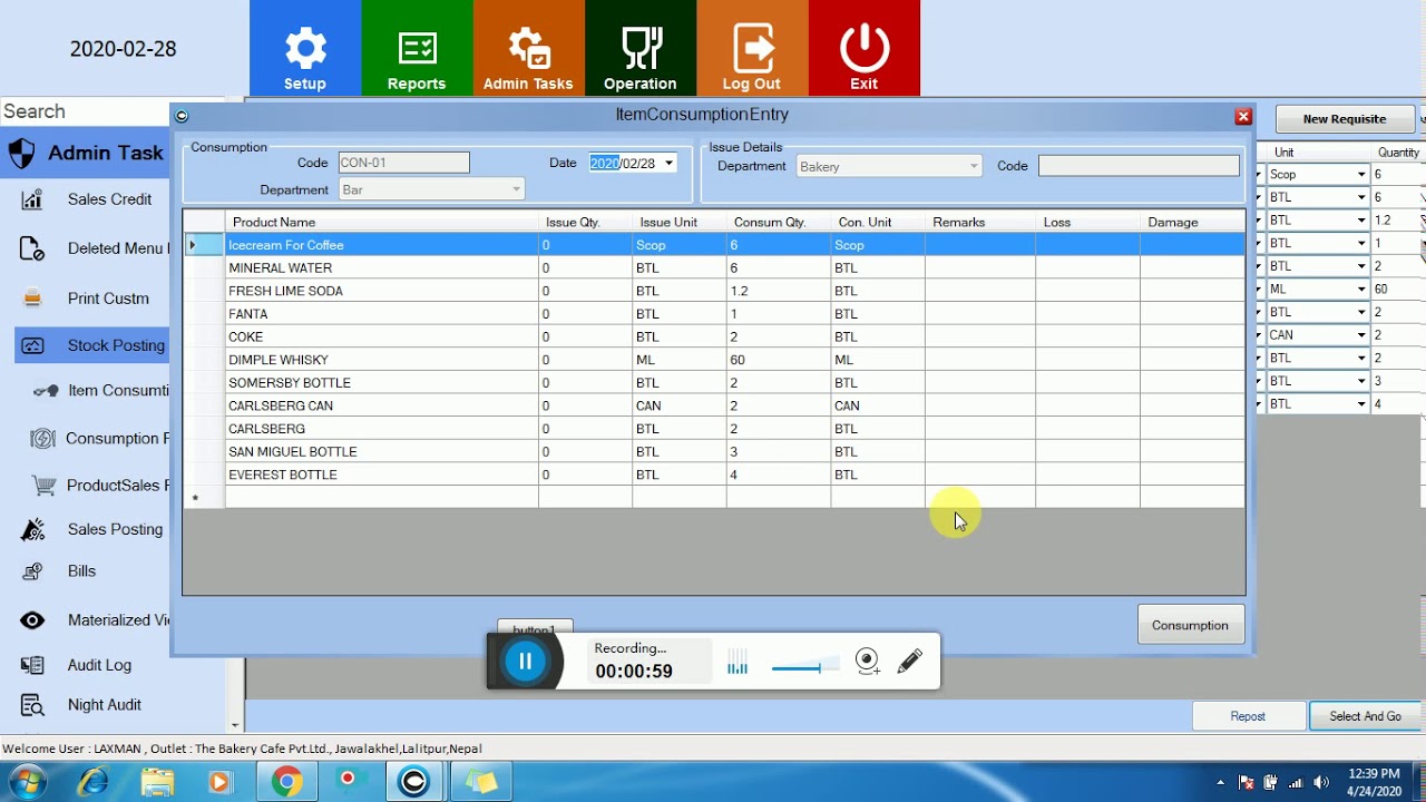 HOW TO DO STOCK POSTING IN RESTAURANT - YouTube