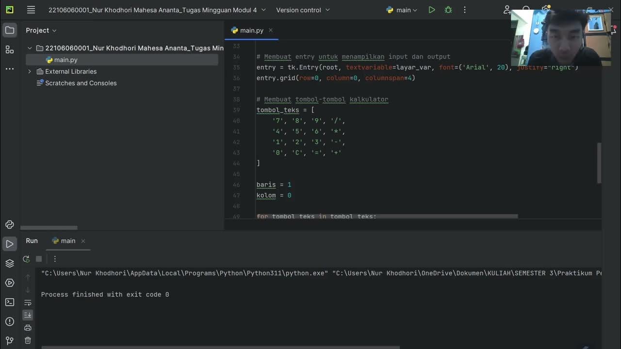 Kalkulator Sederhana dengan TKinter pada Python | Nur Khodhori | Teknik ...