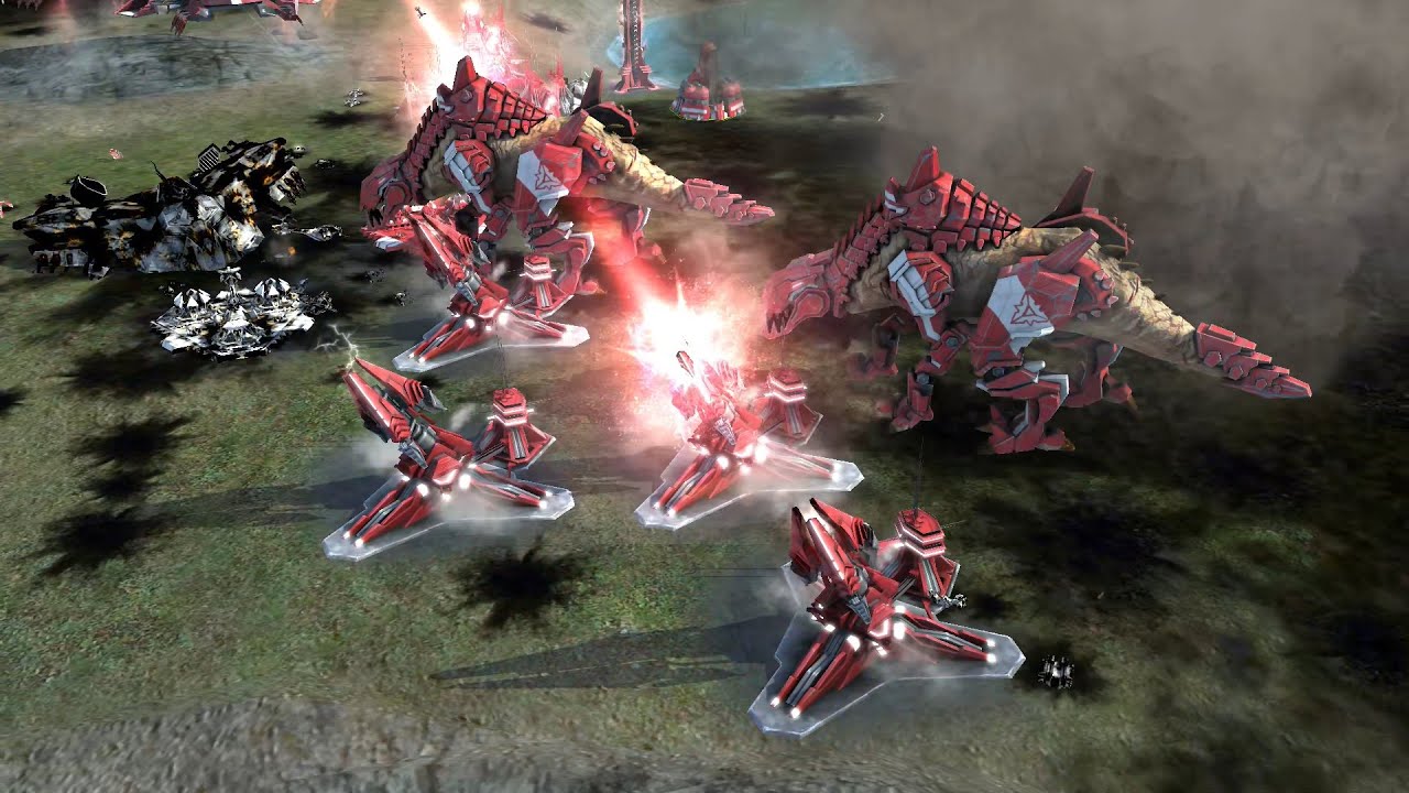 Cybran vs UEF - AI vs AI Battle - Supreme Commander 2 - YouTube