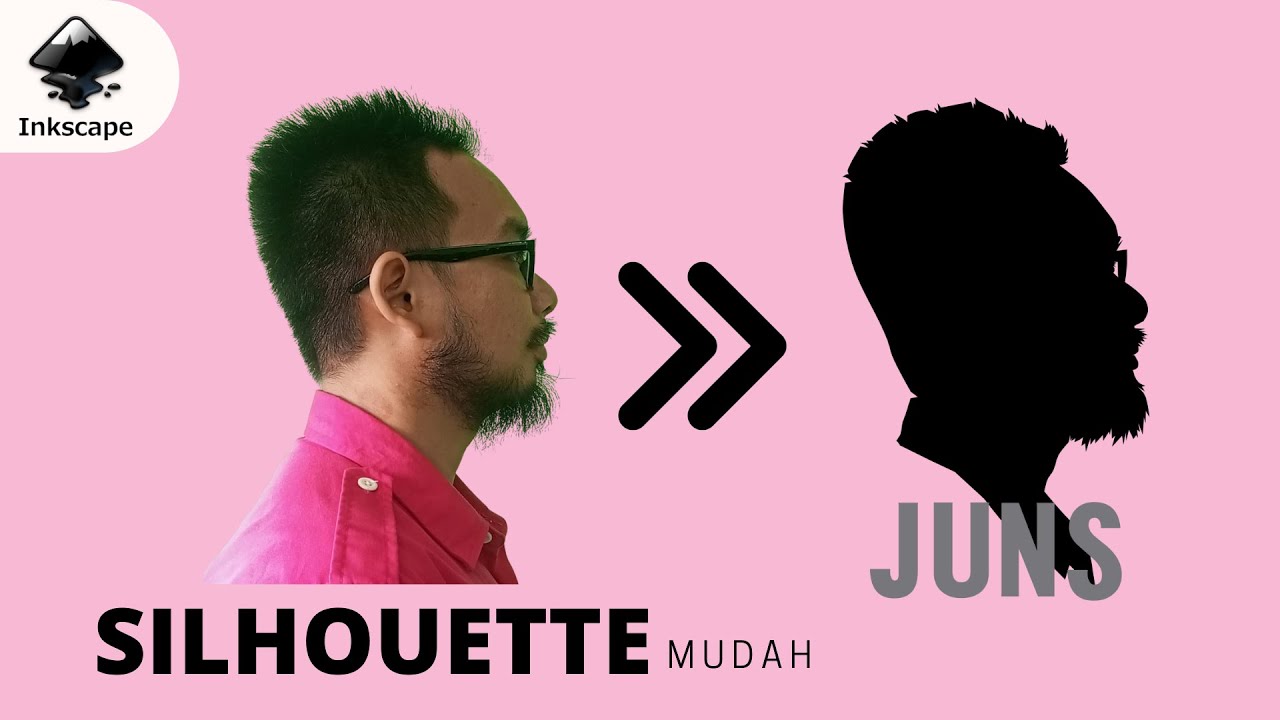 TUTORIAL INKSCAPE - MEMBUAT SILUET WAJAH SIMPLE - YouTube