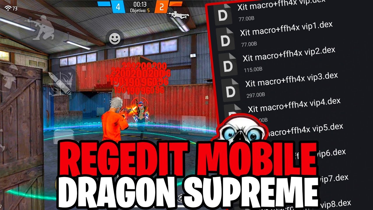 Saiu! REGEDIT MOBILE DRAGON SUPREME V3 🔥 AUXÍLIO DE MIRA 95% HS ☠️ REGEDIT MOBILE FULL VERMELHO ...