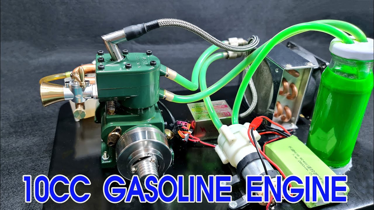10cc Gasoline Engine Whippet Flathead Water cooled ENJOMOR - Set & Run ...