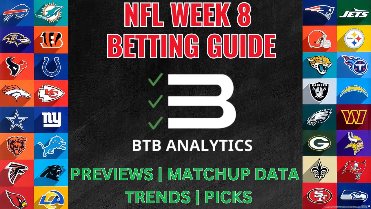 NFL Week 8 Betting Guide: Previews, Data, and Picks! - YouTube