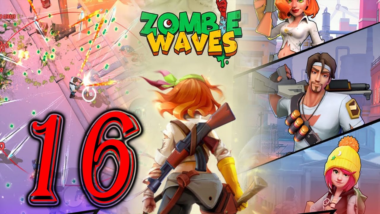 Zombies Waves GamePlay Part 16-Farmstead Hard Level - YouTube