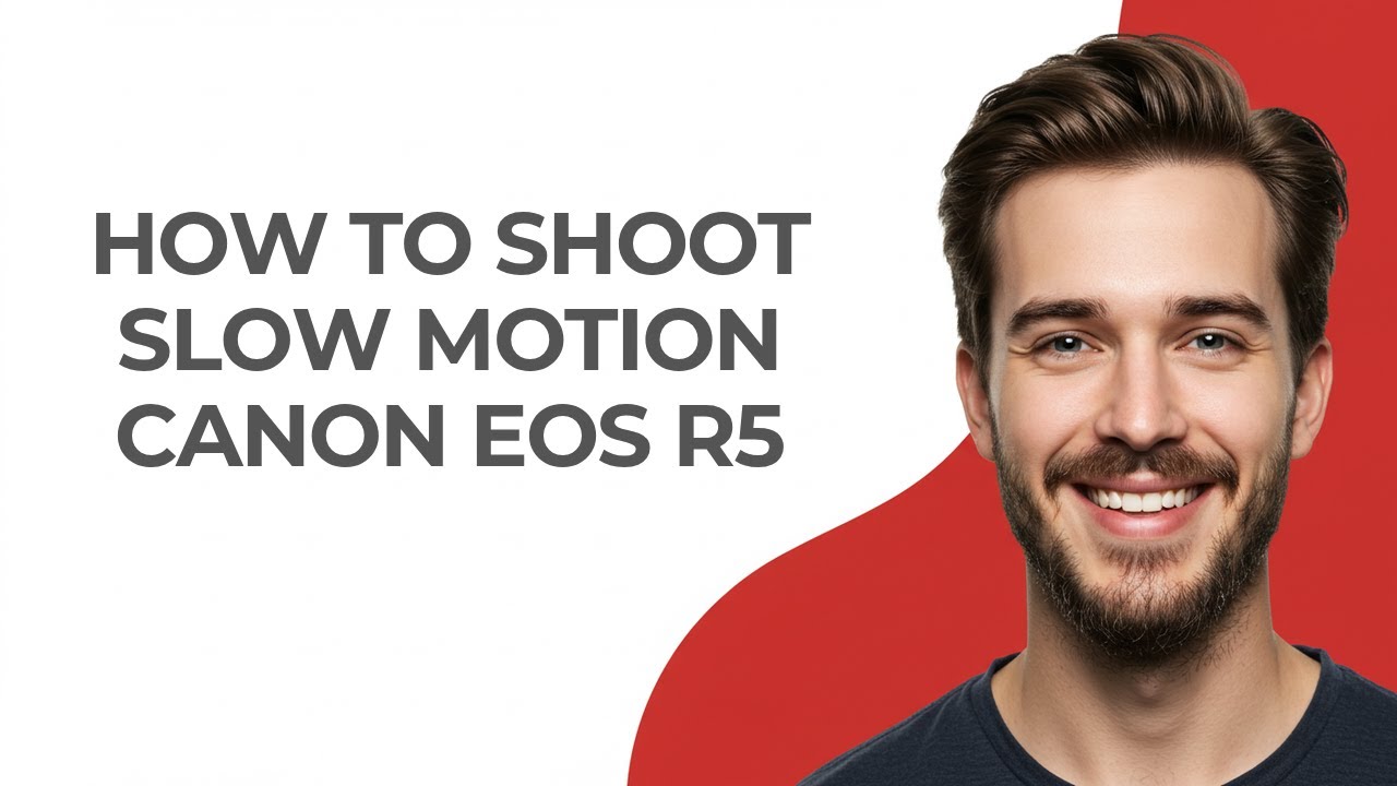 How to Shoot Slow Motion Canon Eos R5 - GUIDE! - YouTube
