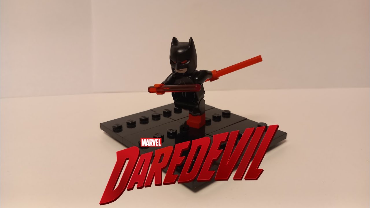 How to build a custom LEGO black suit Daredevil - YouTube