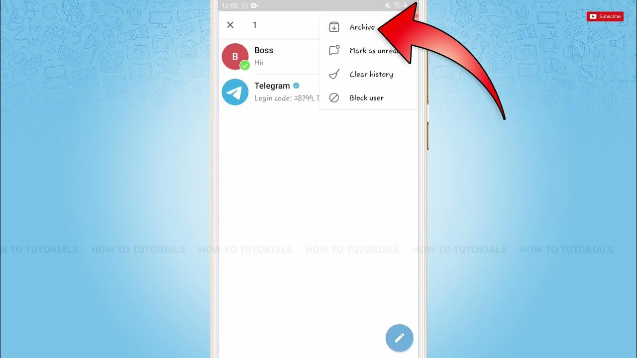 How To Archive & Unarchive Chat Messages On Telegram 2022 | Remove ...