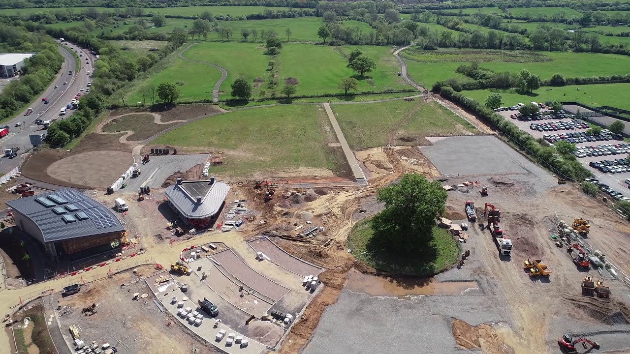 Everards Meadows drone visit May 2019 - YouTube