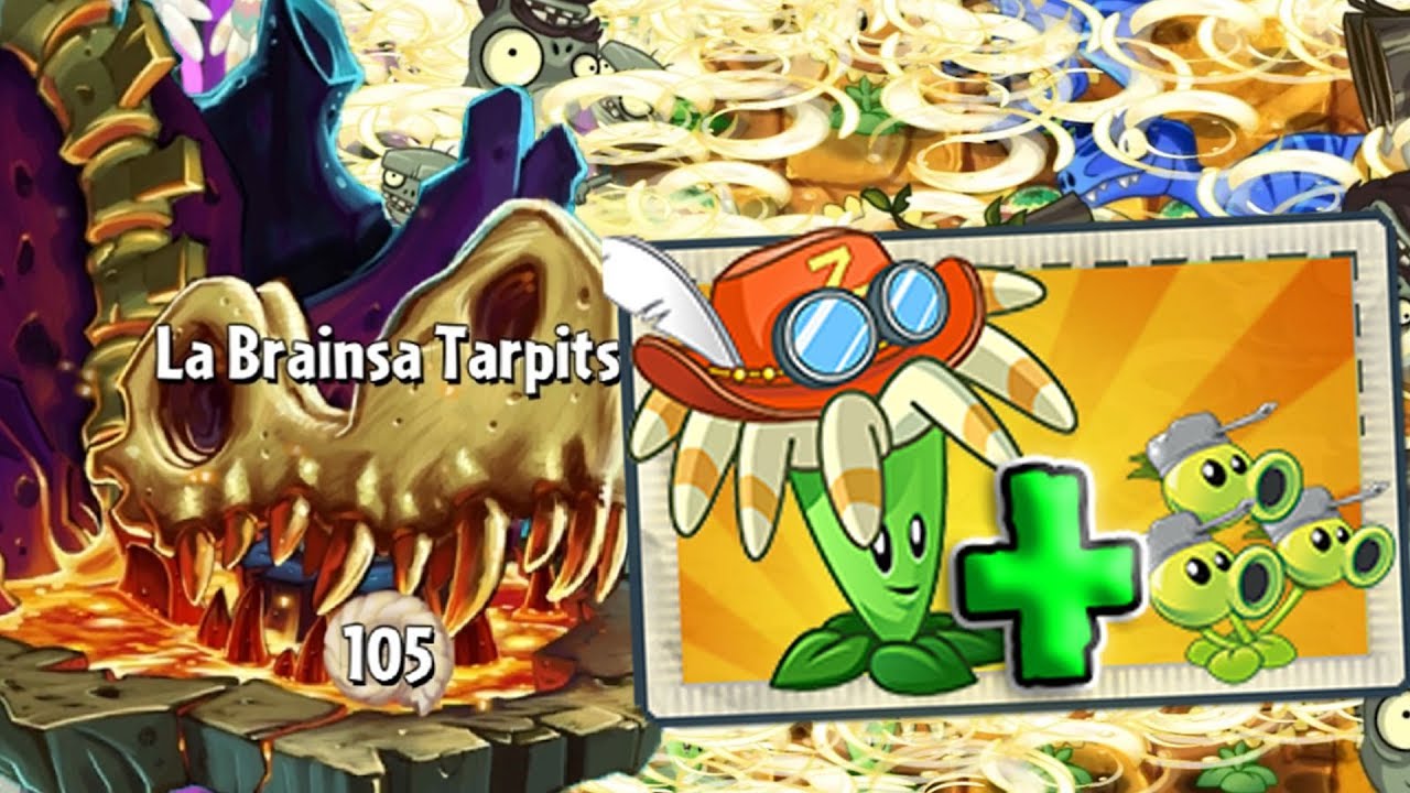 Plants vs Zombies 2 Epic MOD - Bloomerang + Threepeater in La Brainsa ...