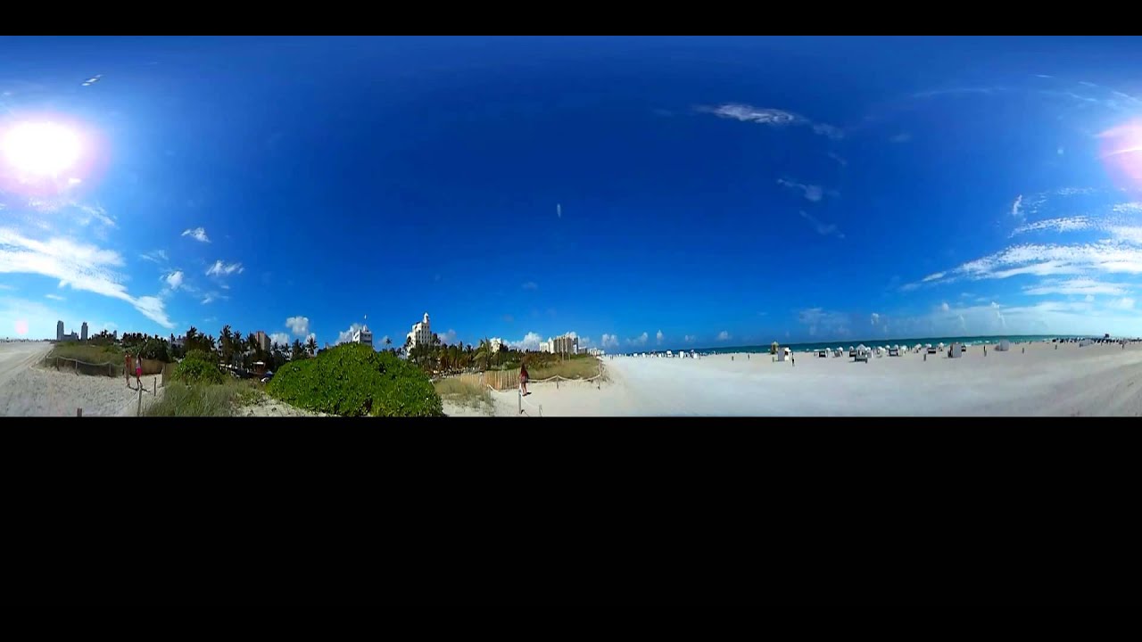 Miami Beach In 360 Degree Video - YouTube