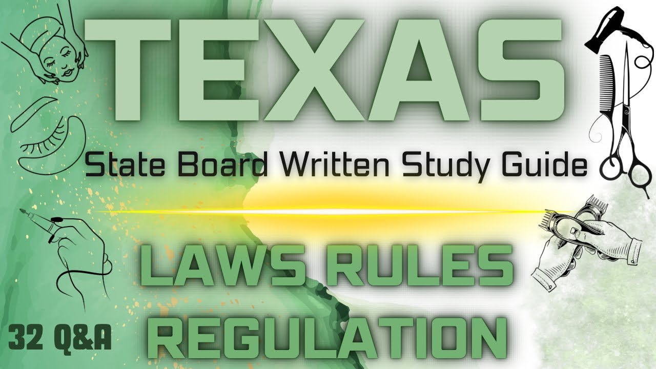 Texas Laws Rules & Regulation Study Guide| Written Test - YouTube