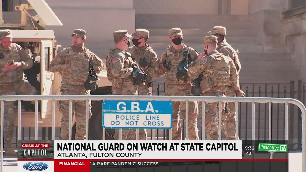 GA National Guard keeping GA Dome secure - YouTube