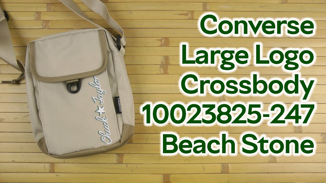Розпаковка Converse Large Logo Crossbody 10023825-247 Beach Stone - YouTube