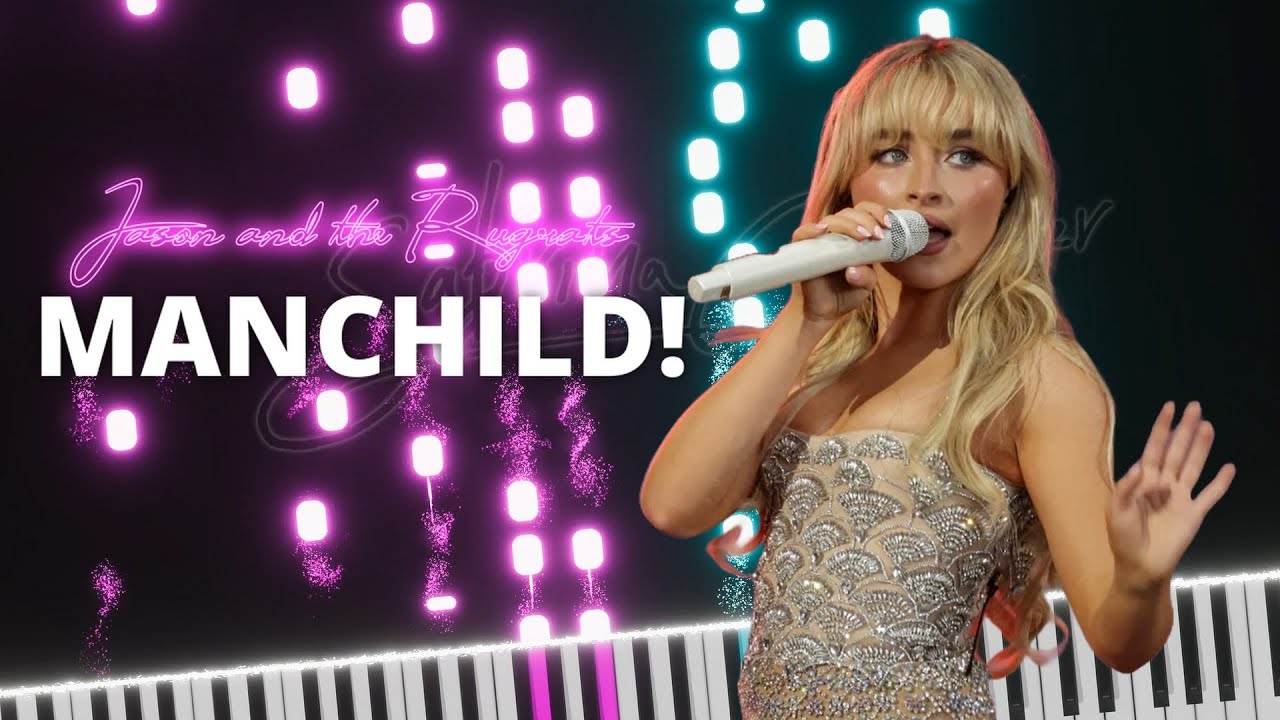 Manchild - Sabrina Carpenter PIANO TUTORIAL + SHEETS - YouTube