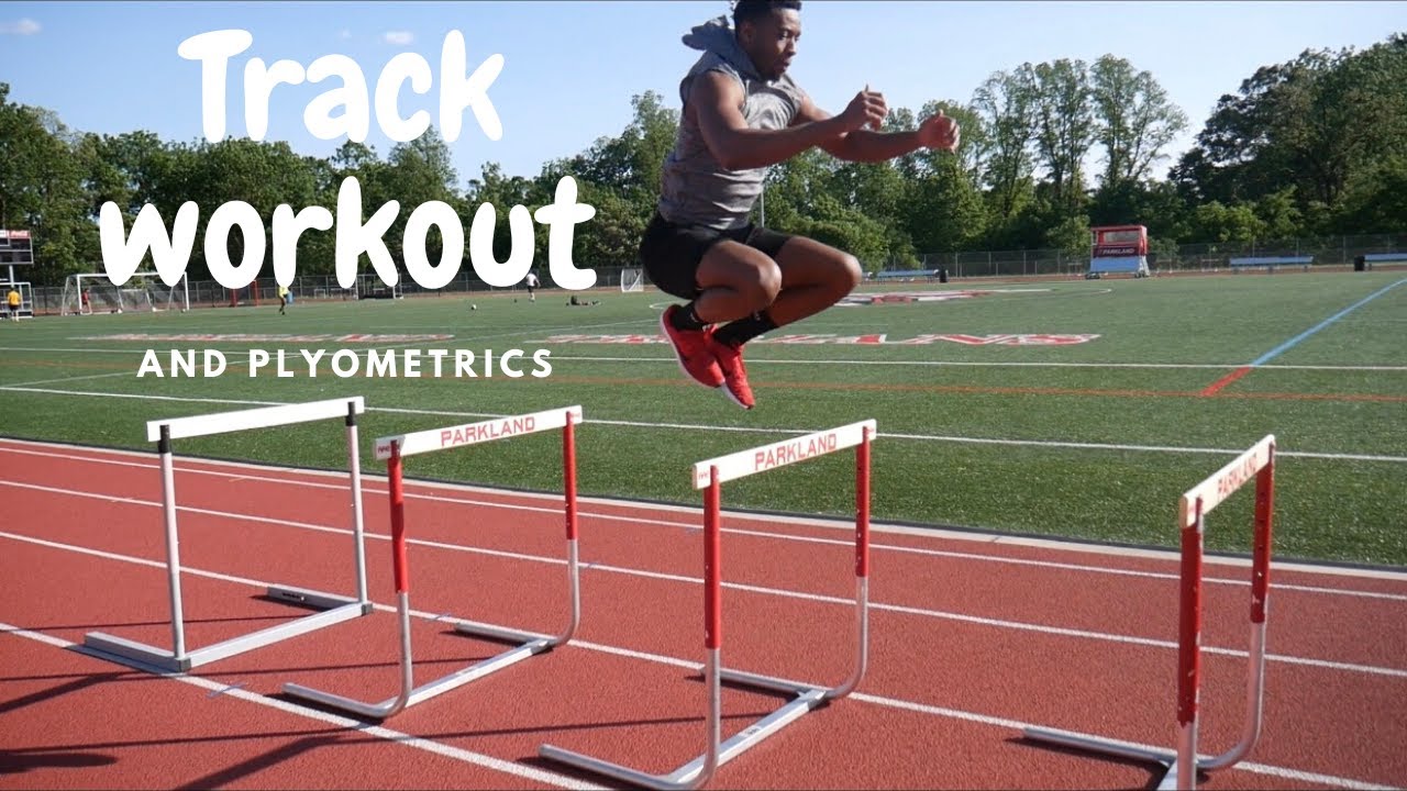 Track And Field Workout With Plyometrics Hurdlehops Youtube