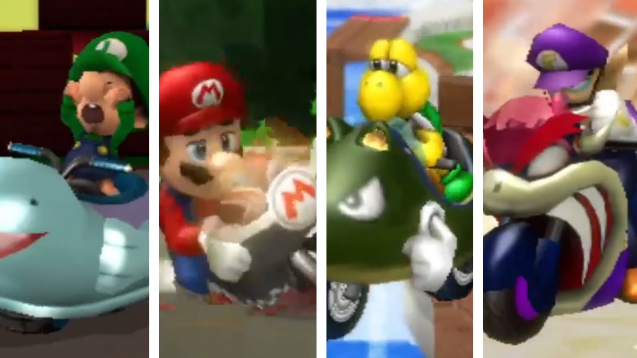 Mario Kart Wii Deluxe - All Characters Losing Animations (Bikes) - YouTube