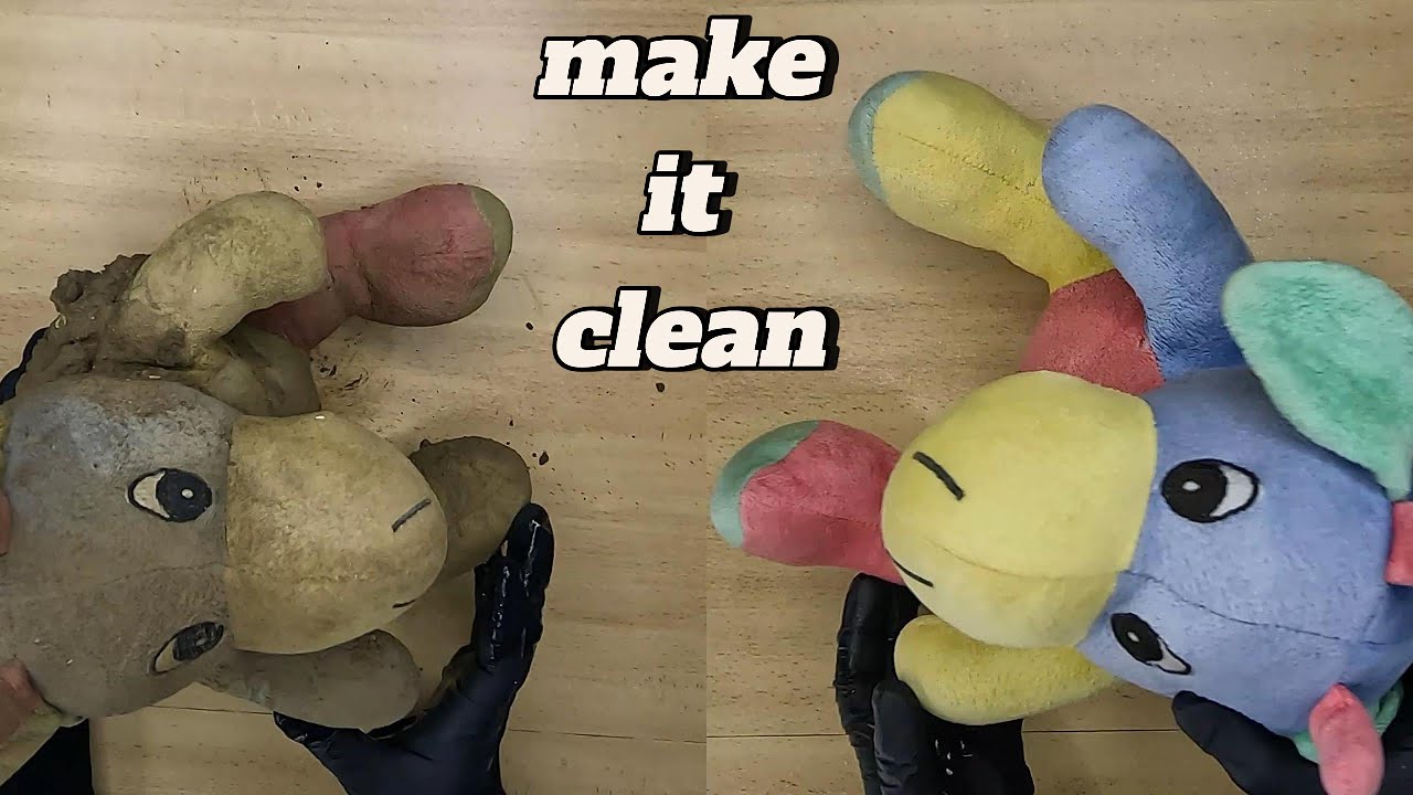 Relaxing ASMR: Cleaning a Muddy Baby Doll & Hippo - Satisfying Sounds - YouTube