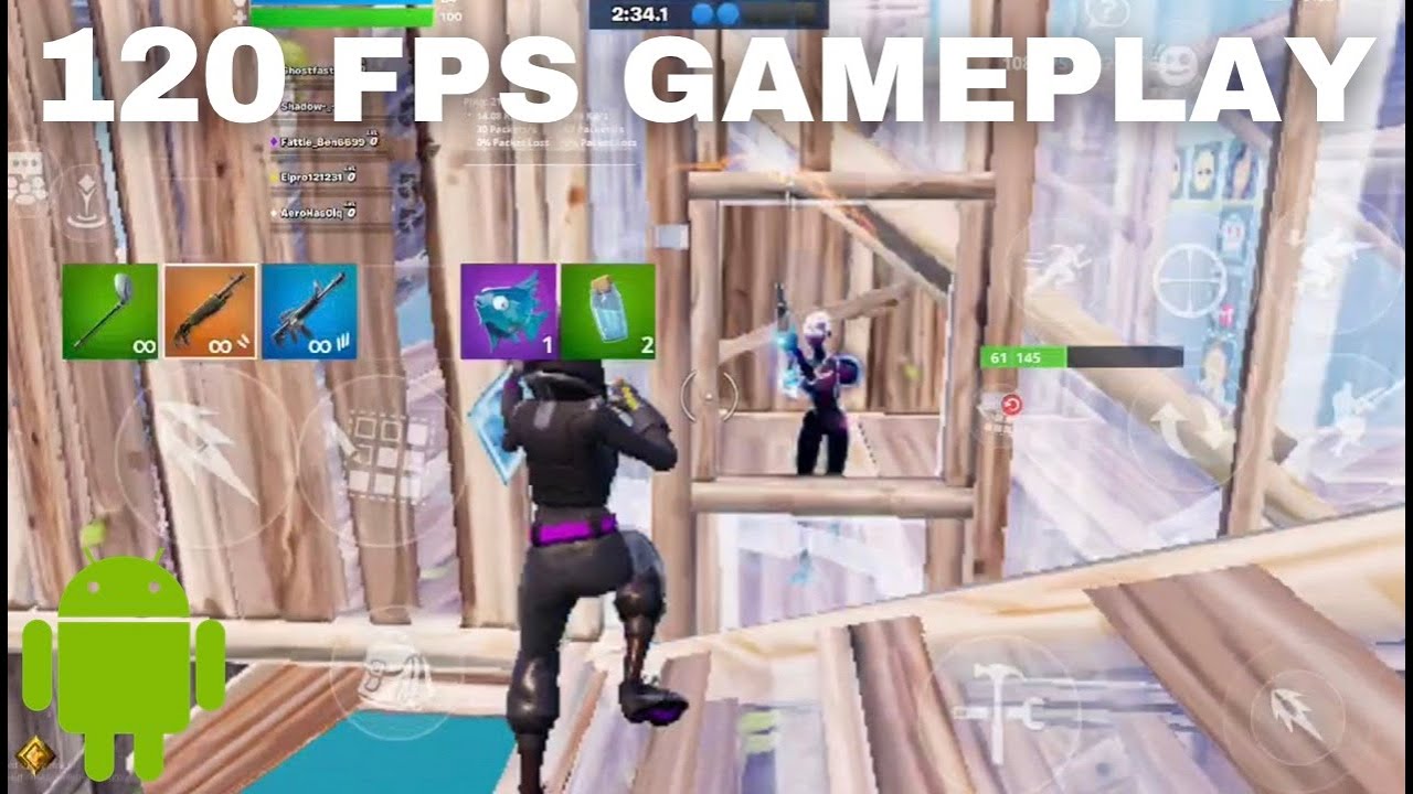 120 FPS Gameplay On FORTNITE MOBILE... - YouTube