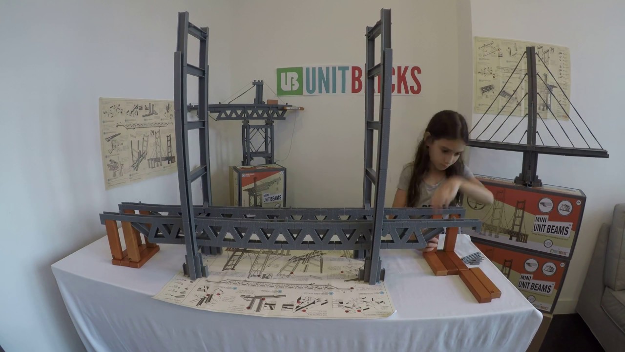 Mini Unit Beams Bridge Builder #1 - YouTube