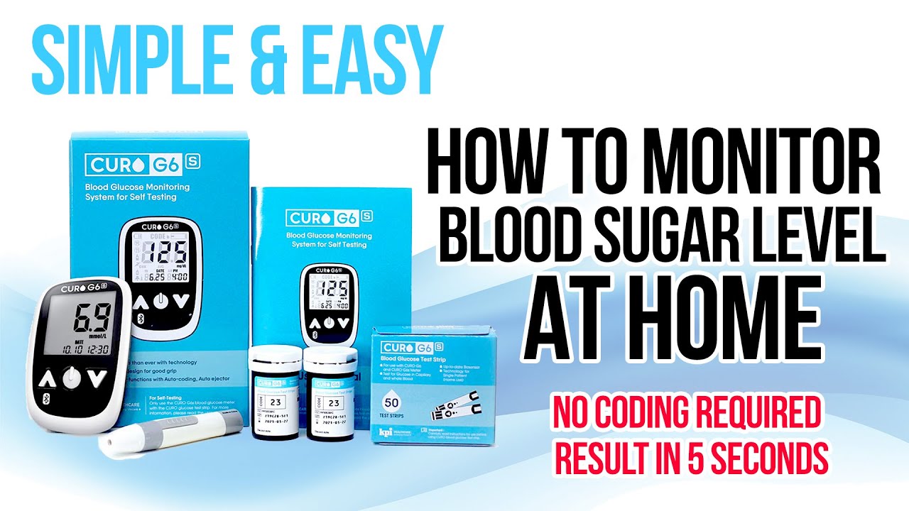 How To Test Blood Sugar Level At Home Curo G6s Instructional Video How To Test Blood Sugar Level At Home Curo G6s Instructional Video