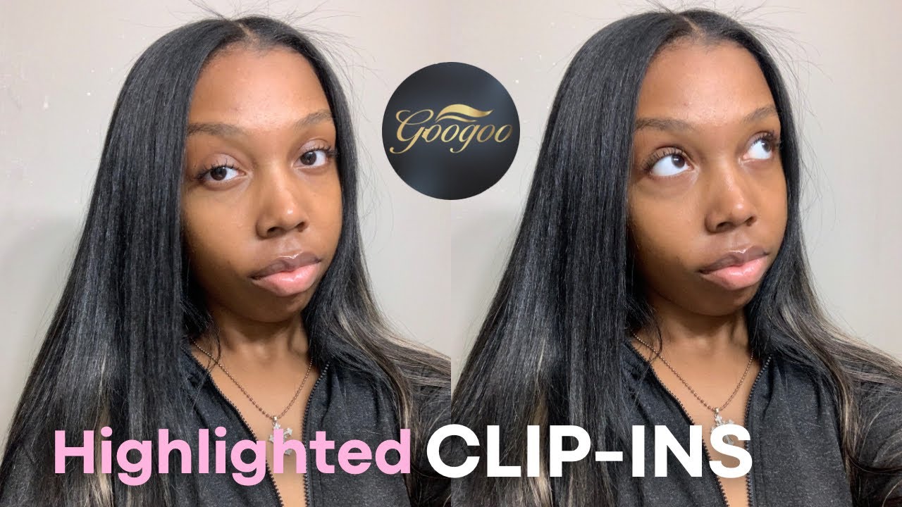 HOW TO: EASY $60 HIGHLIGHTED CLIP-INS FOR BEGINNERS | ft. GooGooHair ...