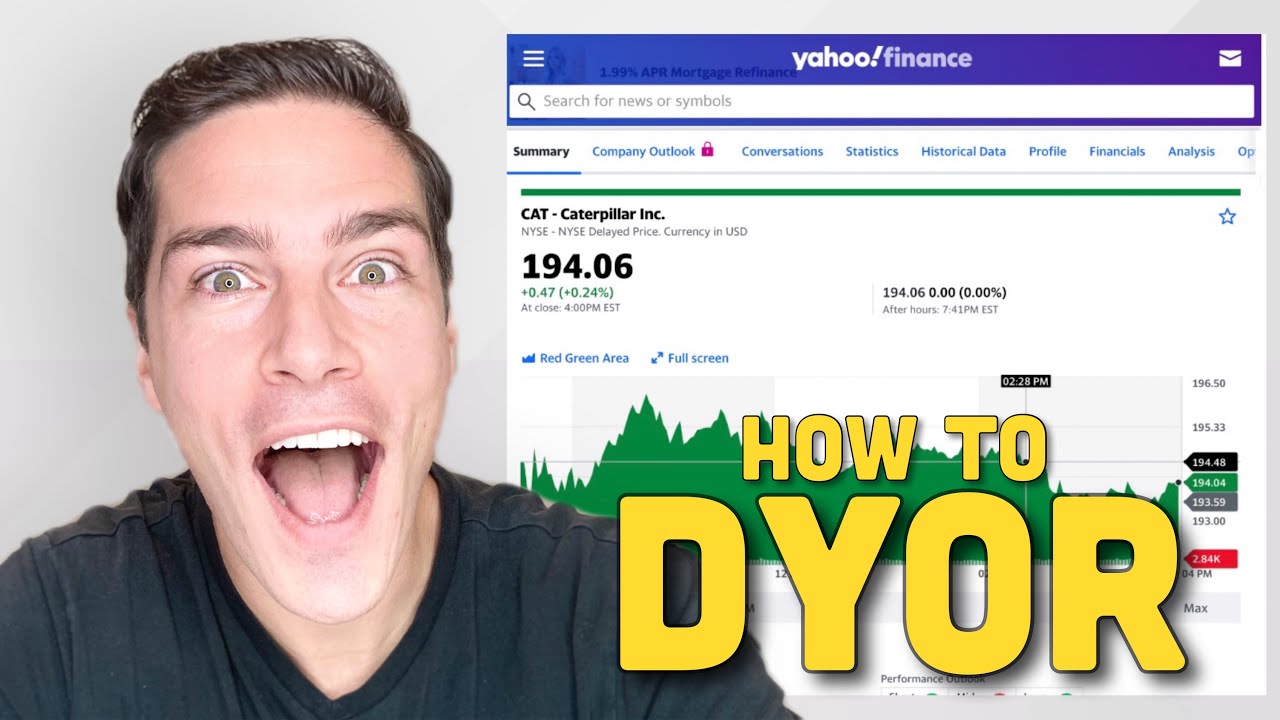 Investing for beginners - How to Research Stocks with Yahoo Finance ...