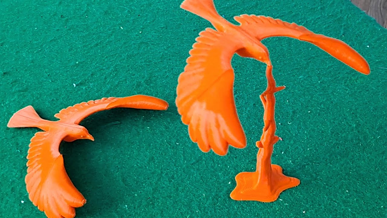 3D printed balancing bird Second attempt - YouTube
