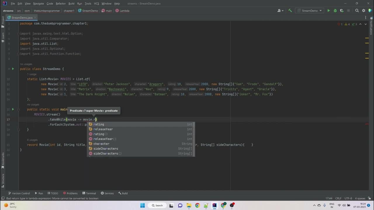 #25 How to use takeWhile() and dropWhile() | Java Streams - YouTube