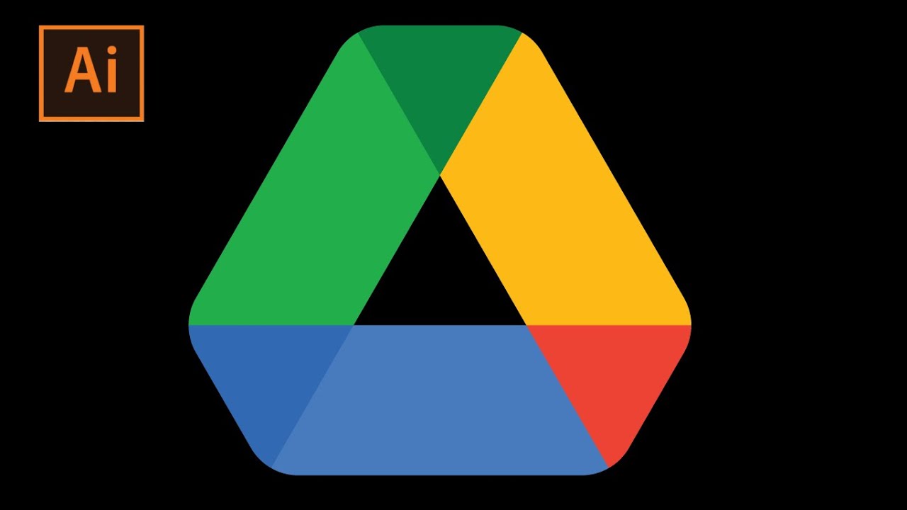Google Drive Logo design in Adobe Illustrator #googledrive #logodesign ...