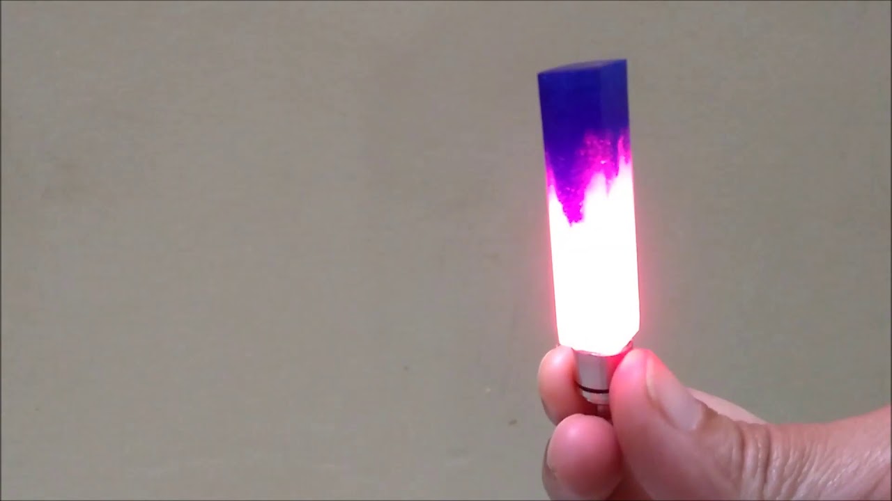 How to make an LED Resin crystal keychain - YouTube