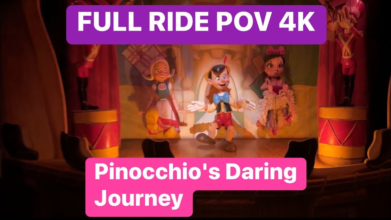 Pinocchio's Daring Journey | Full Ride POV 4K | Best Rides at ...