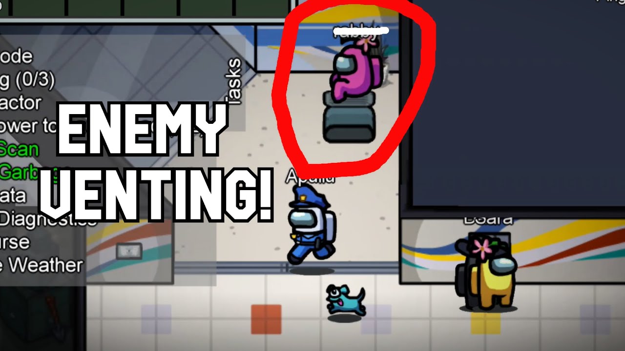 Spotted Imposter Venting In Front Of Everyone! | Among Us - YouTube