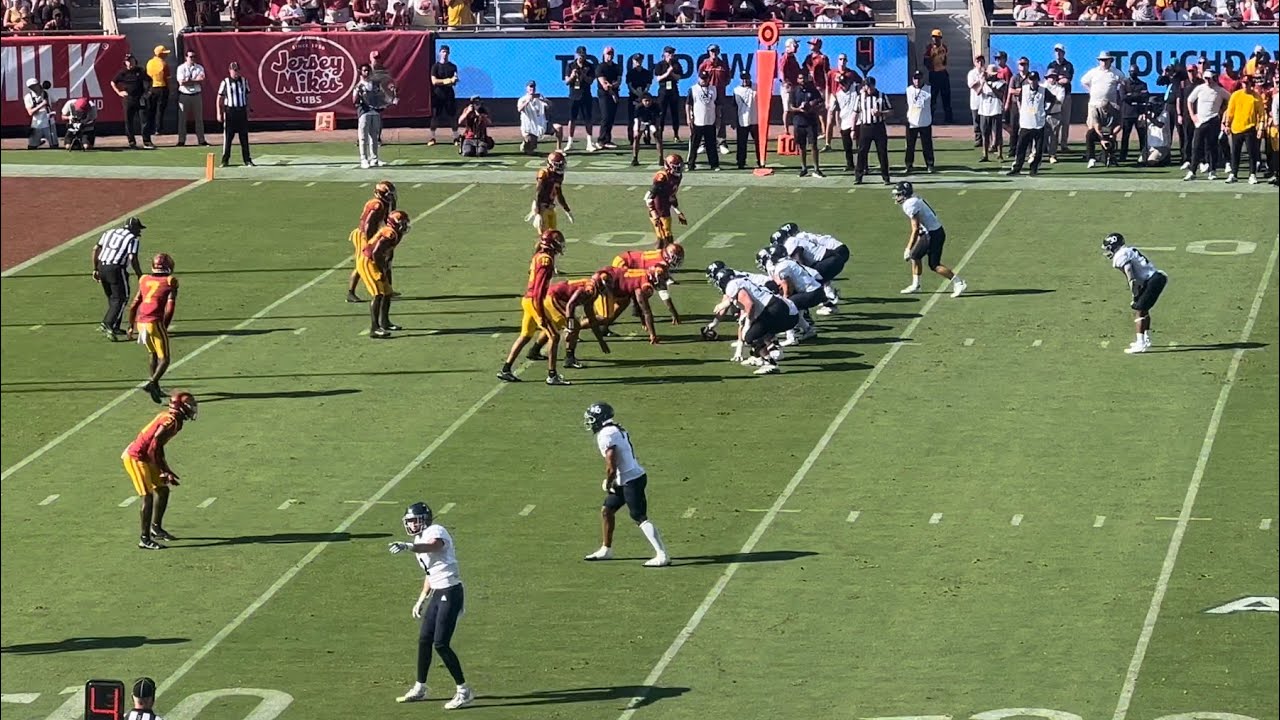 USC Football #7 Pick Six vs Rice - YouTube
