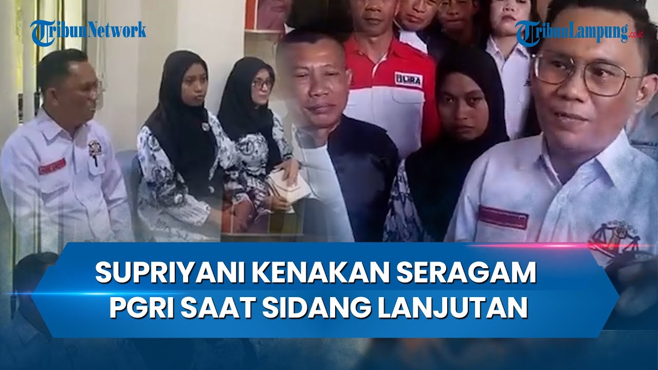 Supriyani Tampil Beda saat Sidang Lanjutan, Kenakan Seragam PGRI - YouTube