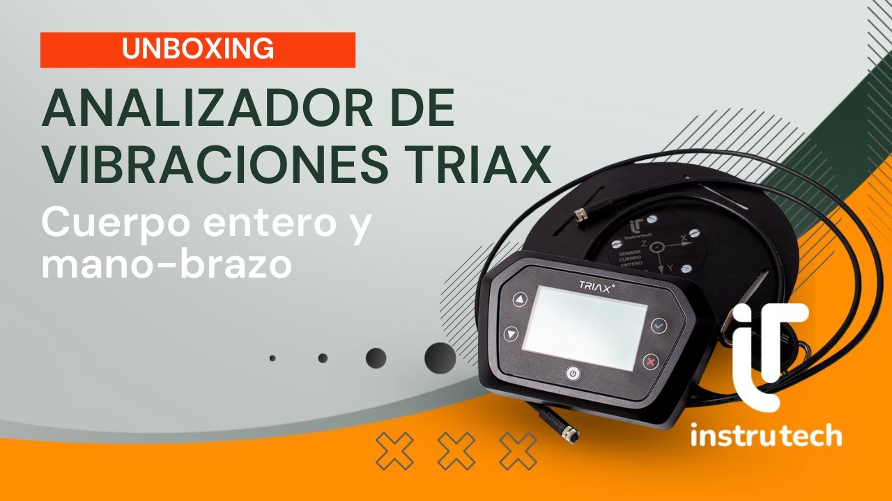 Unboxing TRIAX Analizador de Vibraciones Cuerpo Entero y Mano Brazo de Instrutech. - YouTube