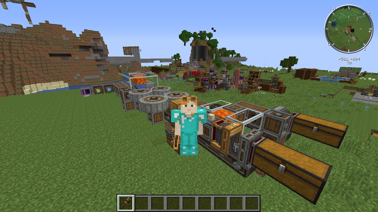 Minecraft Create Mod .3 【我的世界】【机械动力模组】:: E05 - 沙子&玻璃&燧石自动农场 & 全自动农场 & Sand & Glass & Farm - YouTube