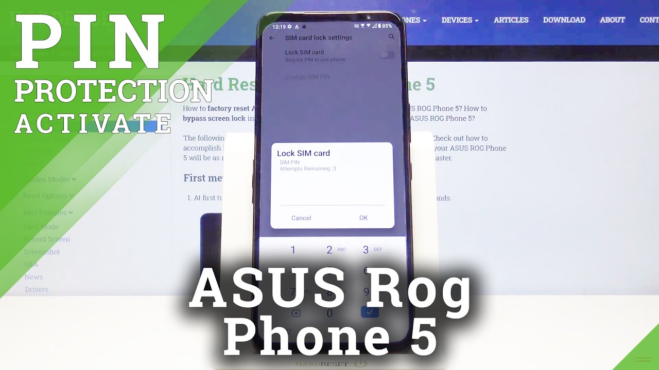 How to Lock SIM Card with SIM PIN in ASUS ROG Phone 5 – Set Up SIM PIN ...