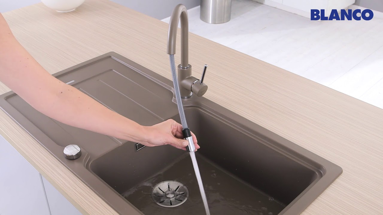 BLANCO MIDA-S кухонный смеситель с выдвижным изливом - YouTube